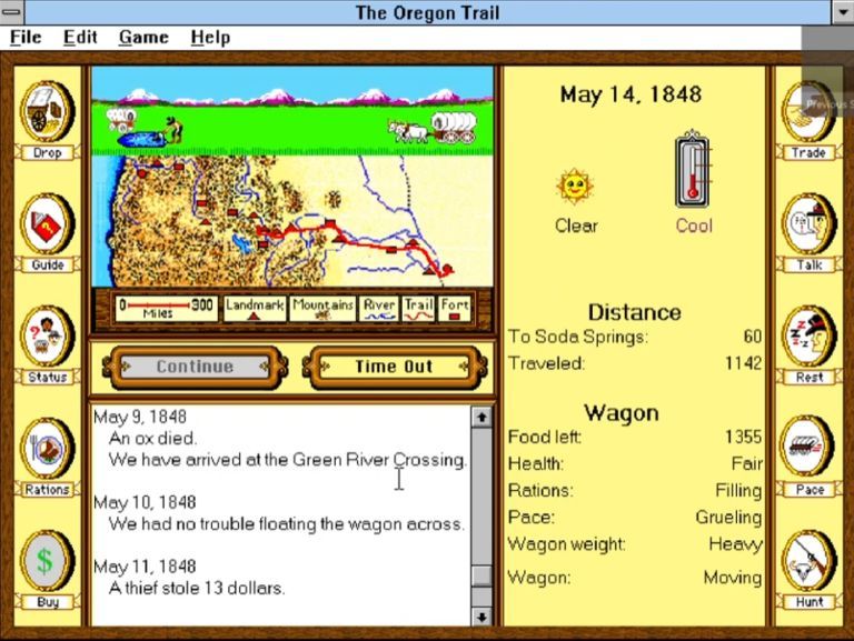 Play The Oregon Trail online in your browser - Ms-DOS games